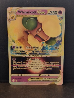 Whimsicott VSTAR Brilliant Stars 065/172 Ultra Rare Pokémon Mint | eBay