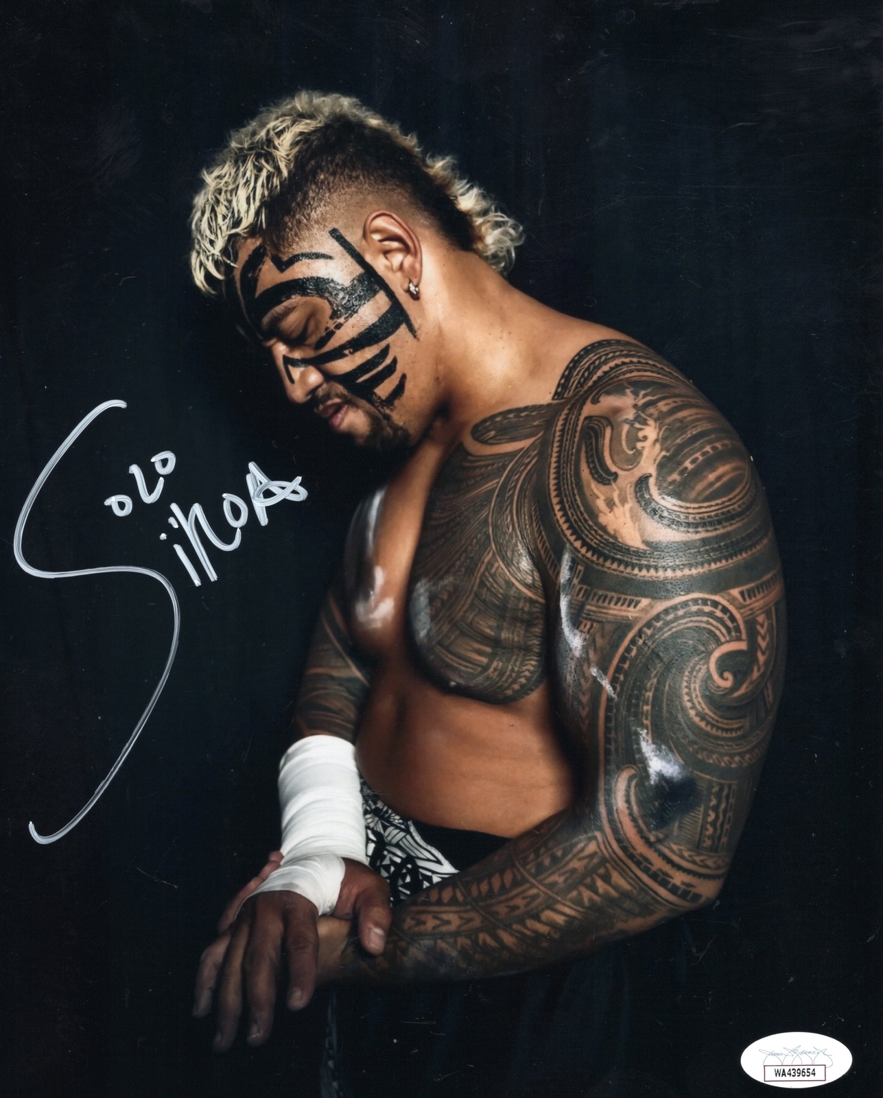 Solo Sikoa (metallic 8x10) JSA WWE certed photo signed auto autographed ...