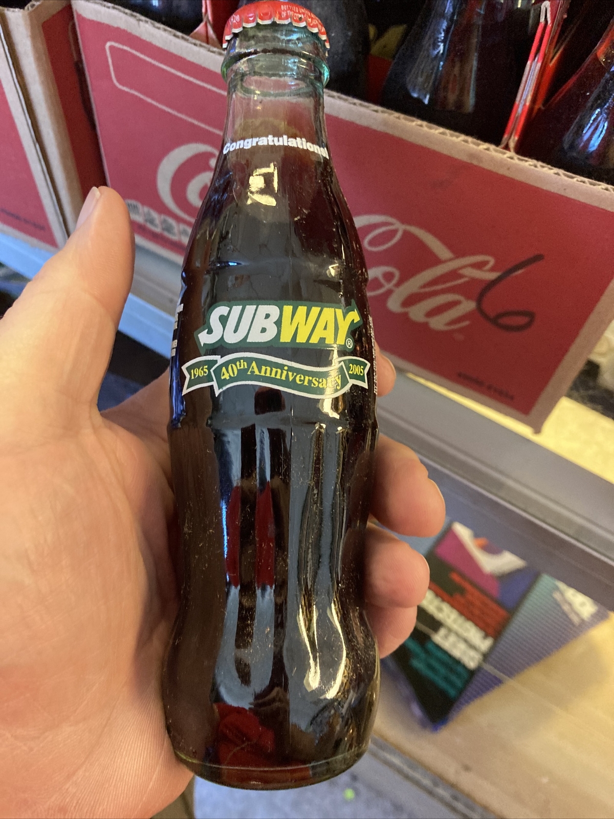 Subway Coca Cola 40th Anniversary bottles | eBay