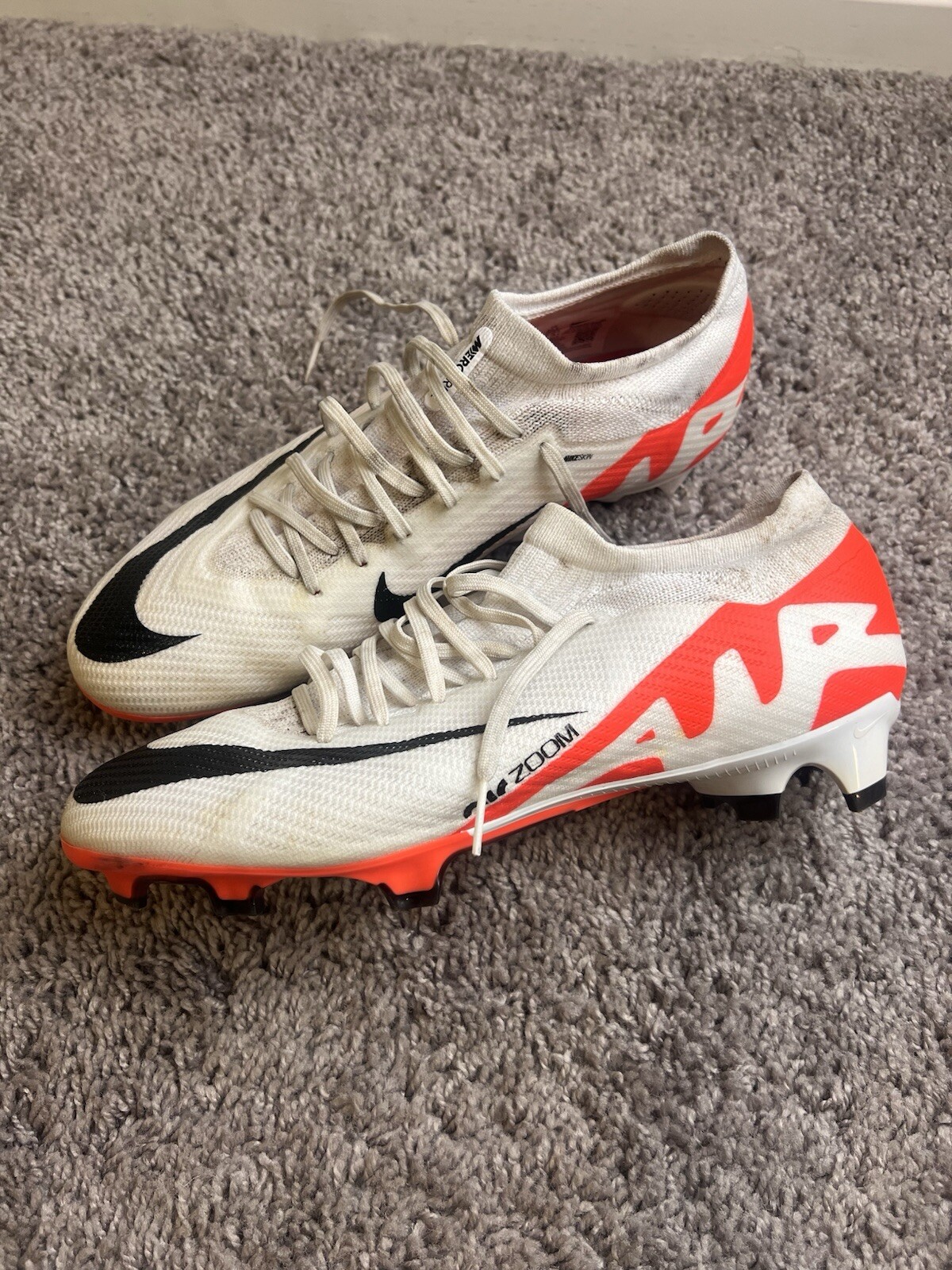 nike air zoom mercurial superfly 9 Pro. Red And White - Gem