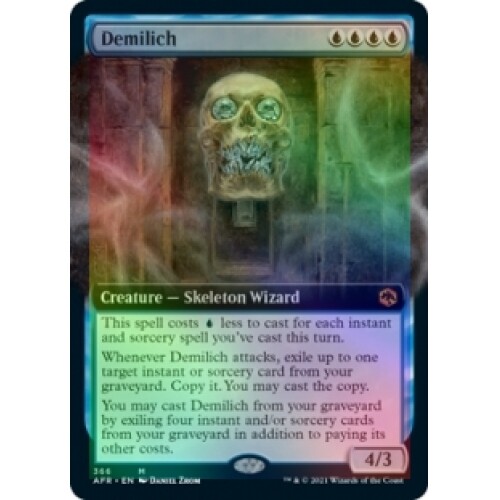 FOIL DEMILICH (EXTENDED ART) Adventures In The Forgotten Realms AFR ...