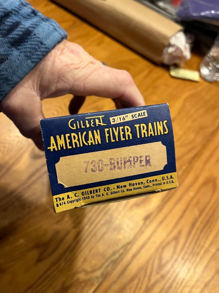 American Flyer 730 Green Bumper in original box | eBay