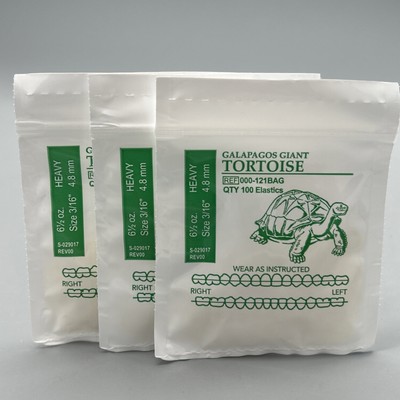 3 Galapagos Giant Tortoise American Orthodontics Elastics Dental Braces ...
