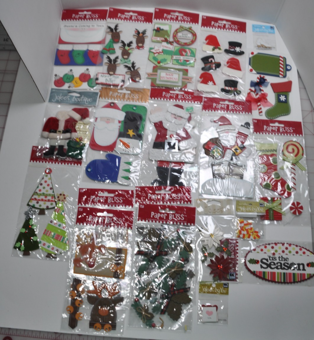 Huge Lot Of Paper Bliss & Jolee's Dimensional Stickers Christmas Baby ...
