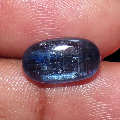 04.85 Cts. Natural Mind Blowing Blue Kyanite oval 07X13X04 MM Cabochon ...