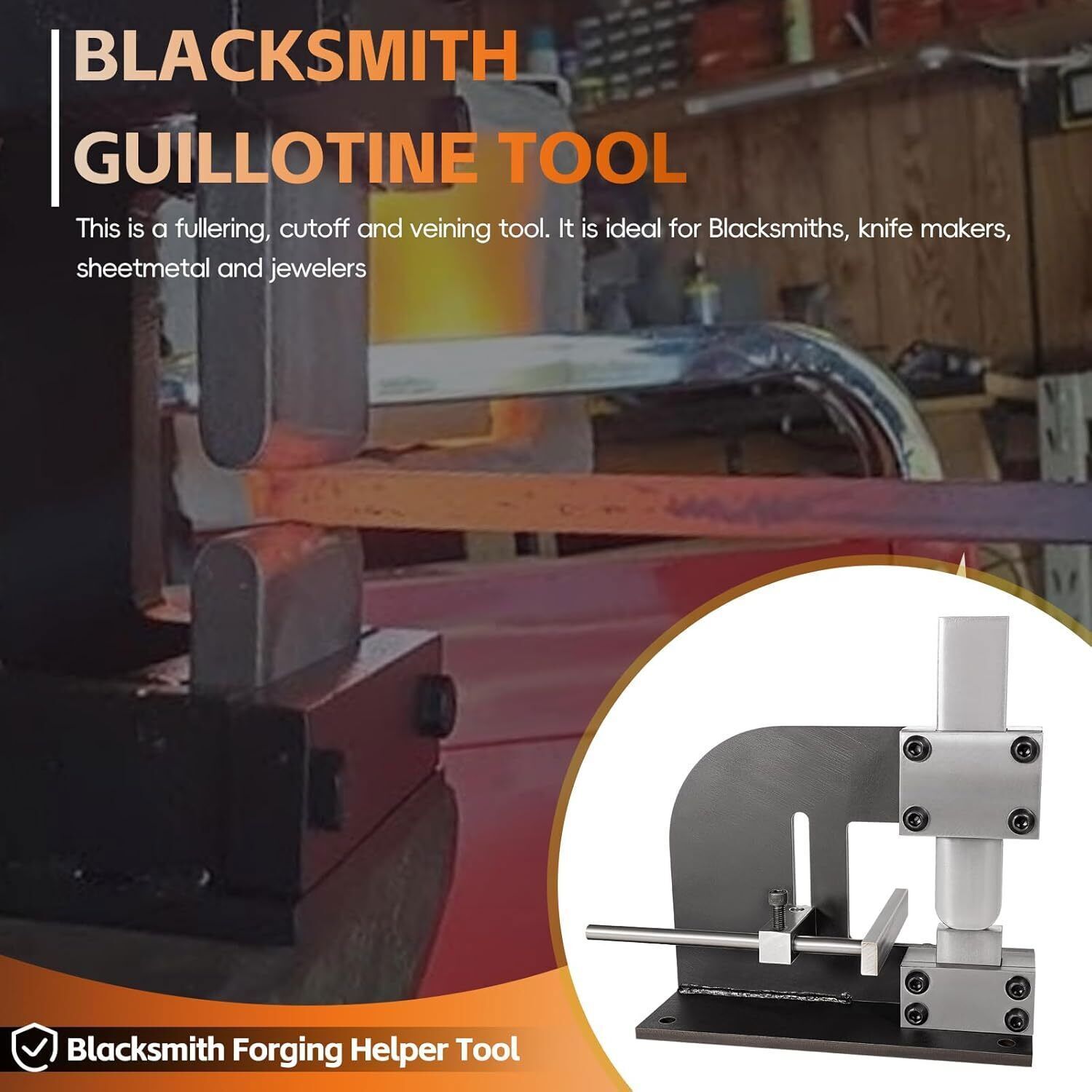 Heavy Duty Forge Wizard Blacksmith Tool Fuller Tool, Cut off Tool w ...