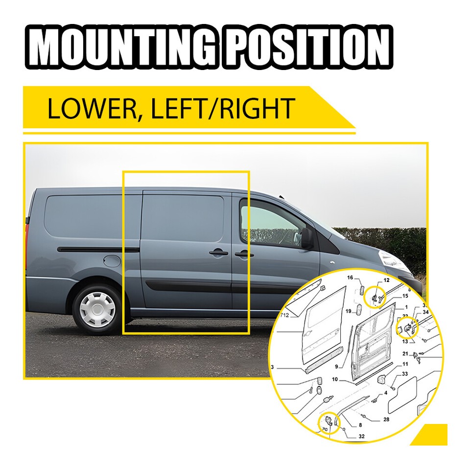 Sliding Door Roller Runner Right For PEUGEOT EXPERT 2007-2016 Top ...