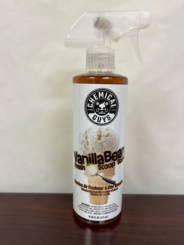 Chemical Guys Vanilla Bean Scent Air Freshener Spray and Odor ...