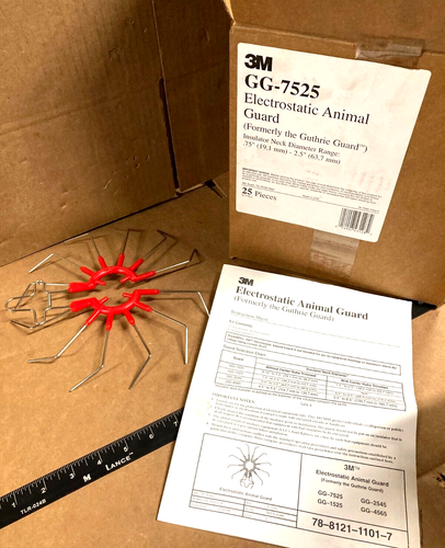 3M GG-7525 Electrostatic Animal Guards 0.75"-2.5" (Guthrie Guard) - Box ...