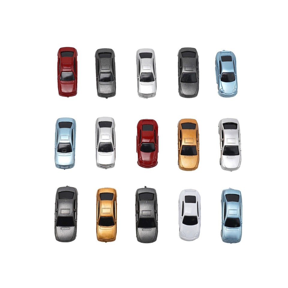 Detailed 1 87 HO Scale Model Cars for Building Train Layouts Pack of 10 ...