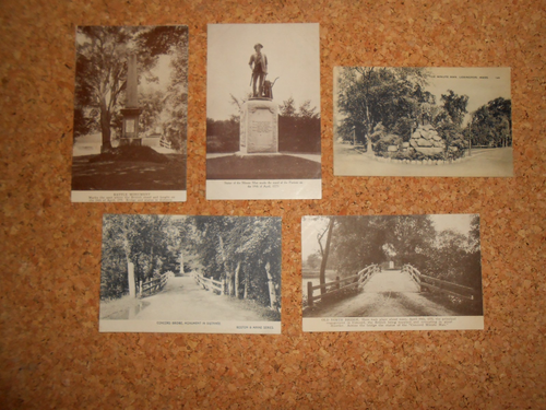 VTG OLD NORTH BRIDGE BATTLE MONUMENTS-MINUTE MAN STATUES CONCORD ...