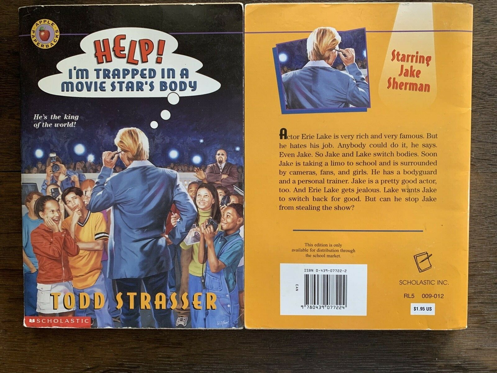 HELP! I'M TRAPPED IN A MOVIE STAR'S BODY BY TODD STRASSER 9780590978033 ...