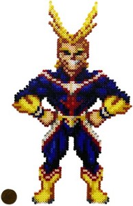 All Might My Hero Academia Mini Bead Sprite Artkal Pixel Art Toshinori ...