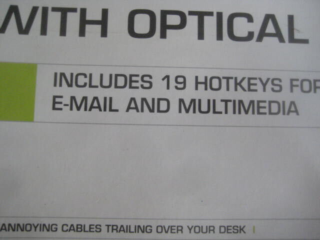 Medion Multimedia Wireless Computer Keyboard & 5 Button Scroll Optical ...