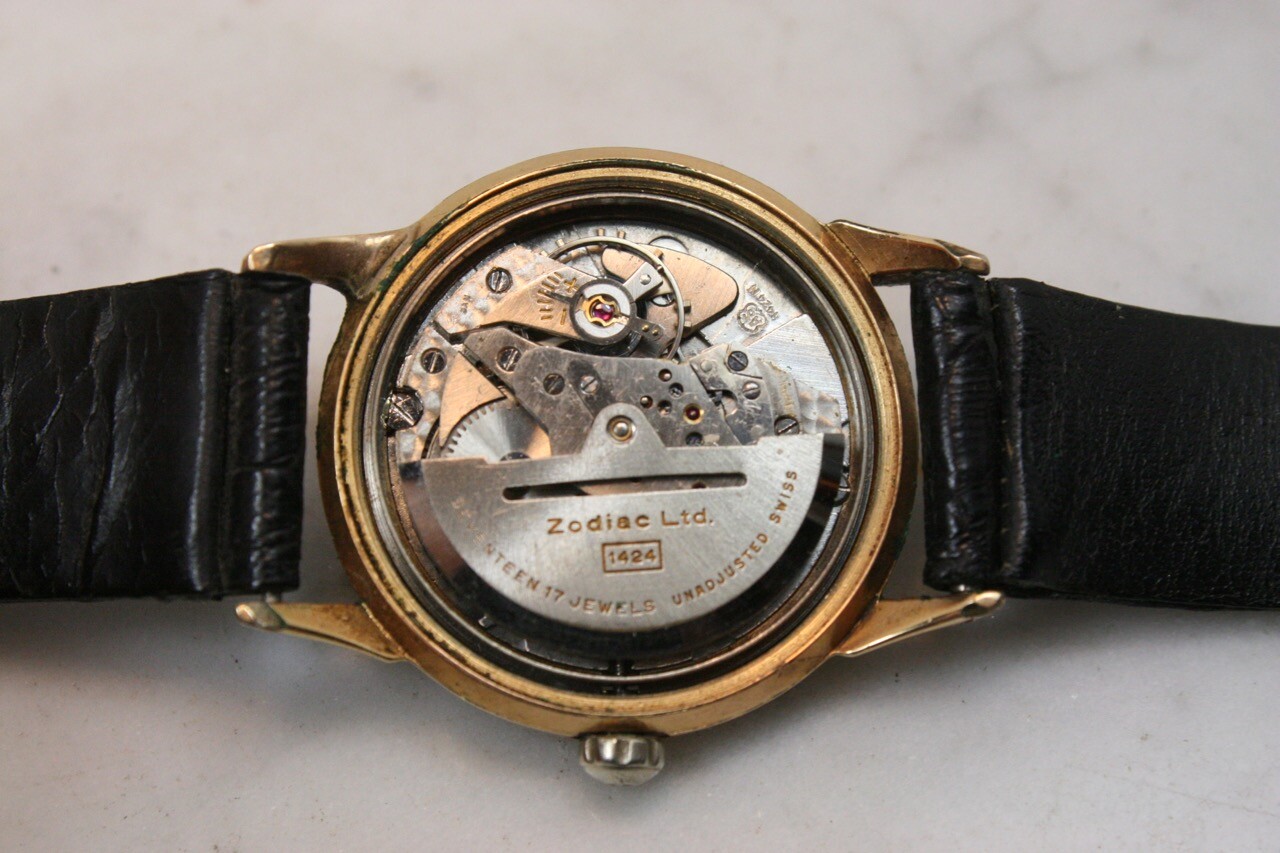 ZODIAC Autographic Automatic Power Reserve Watch. 17 Jewels 1424 ...