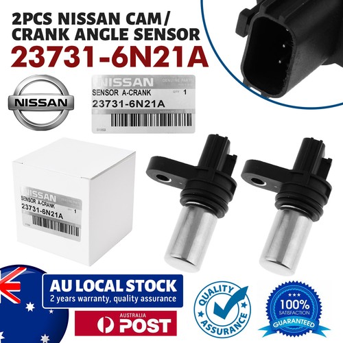 2Pcs Camshaft Crankshaft Position Sensor 23731-6N21A For Nissan Altima ...