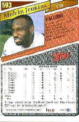 1993 Topps Football Card #593 Melvin Jenkins | eBay