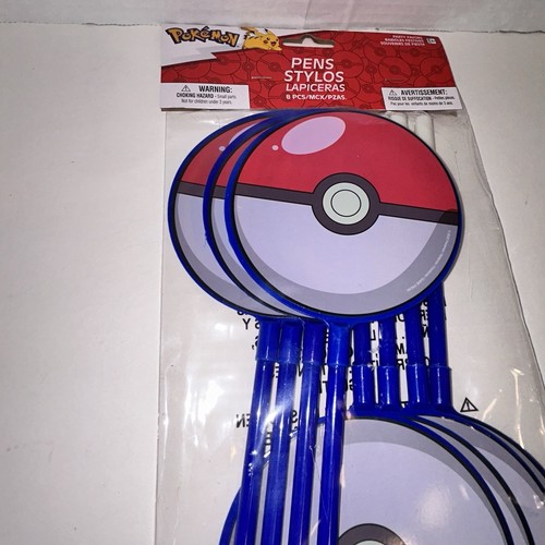 NEW Pokemon Pokeball Pens -8 Pack Party Favors- 192937353998| eBay