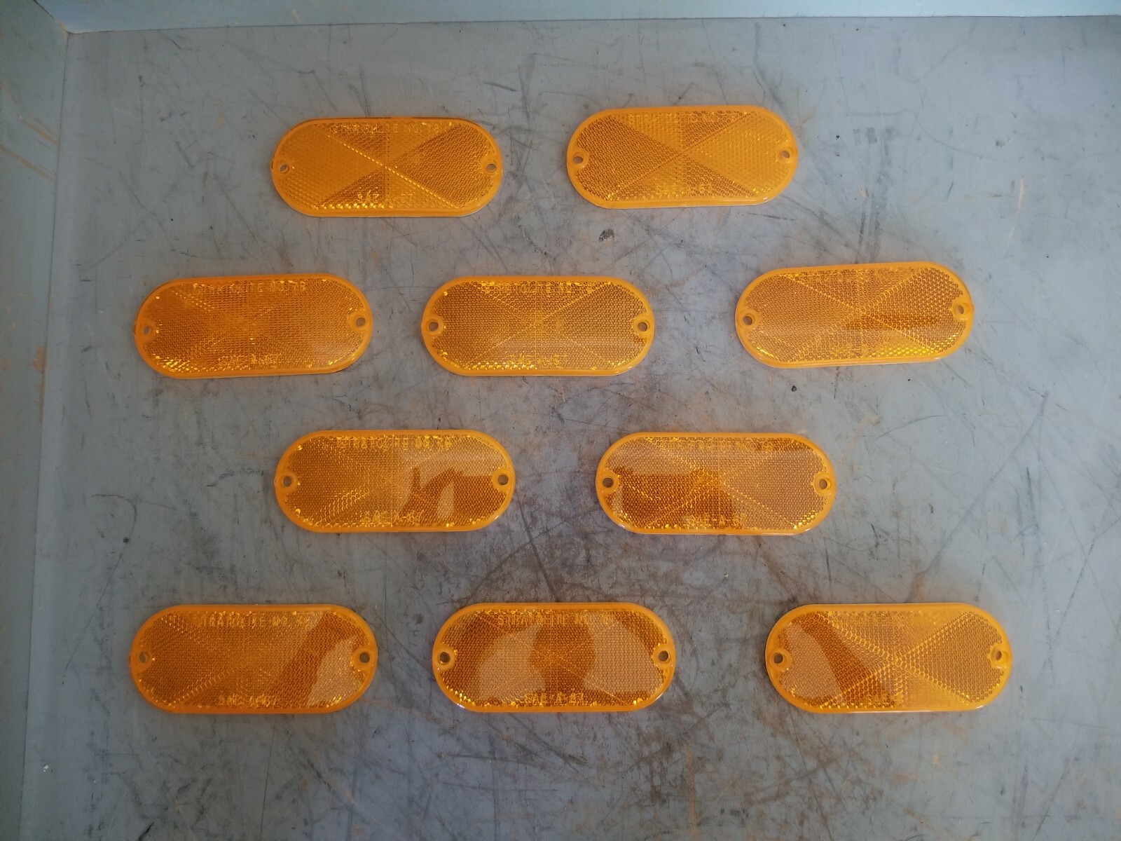 Lot of 10 Stratolite Reflector, Amber, No. 78, SAE-A-67 | eBay