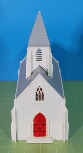 B09: Bachmann Plasticville Church (Missing Cross, No Box) | eBay