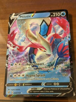 MILOTIC V 043/192 Full Art Rebel Clash Ultra Rare Pokemon Card | eBay