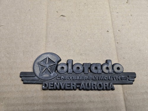 Colorado Chrysler Plymouth Denver Aurora Car Dealership Dealer Emblem ...