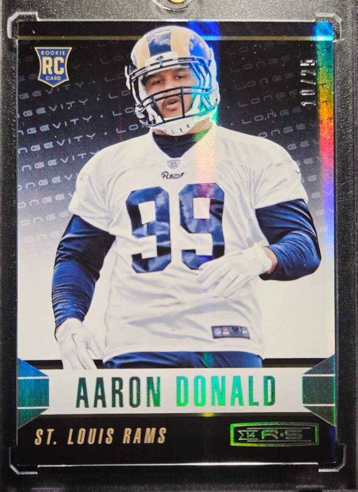 2014 Panini Rookie & Stars Aaron Donald Rookie Platinum /25 Los Angeles ...