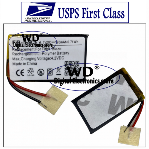 193mAh Repair Battery For Fitbit Blaze Fitness Watch Rechargeable ...