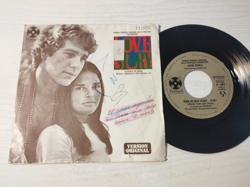 Love Story Tema Colonna Sonora Francis Lai 1971 - Singolo Vinilo 7" G+ ...