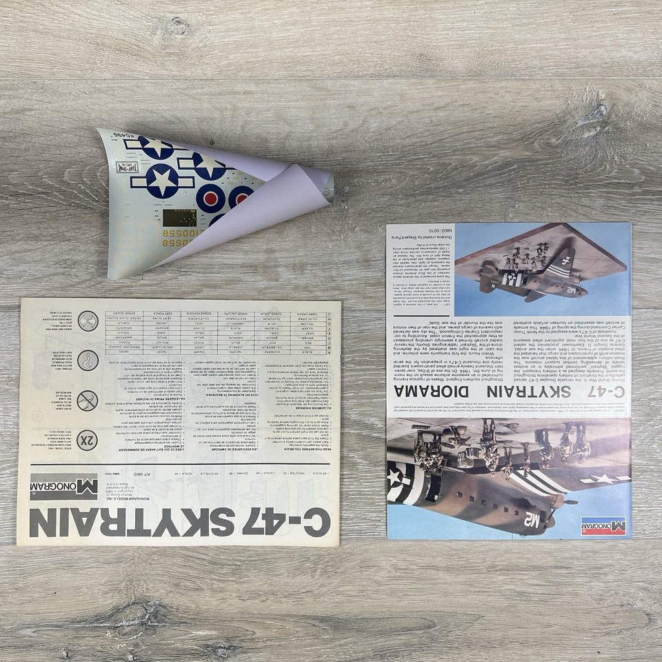 READ! Monogram C-47 Skytrain 1/48 Model Airplane Kit 5603 | eBay