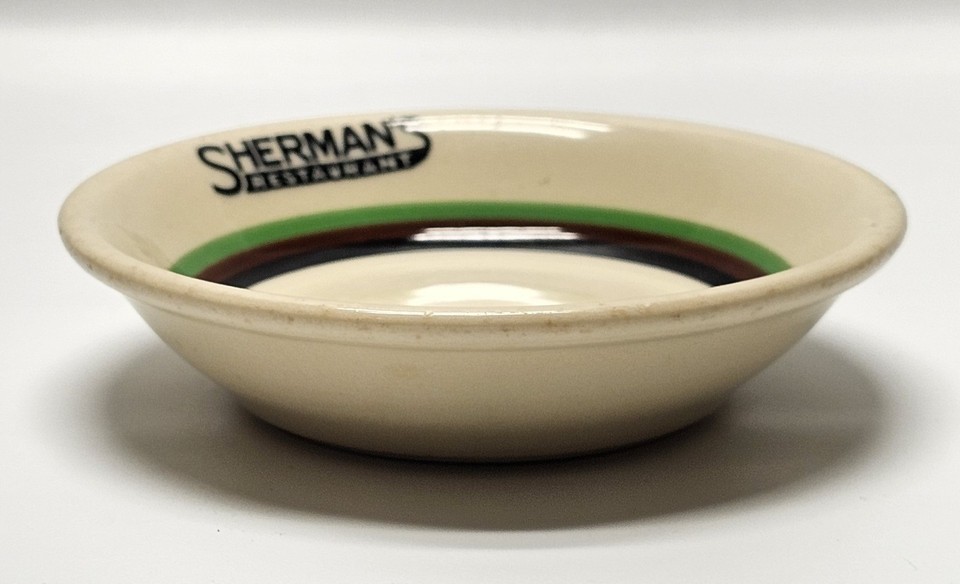 Carr China Glo-Tan Sherman's Restaurant Bowl. Hotel Ware Restaurant ...
