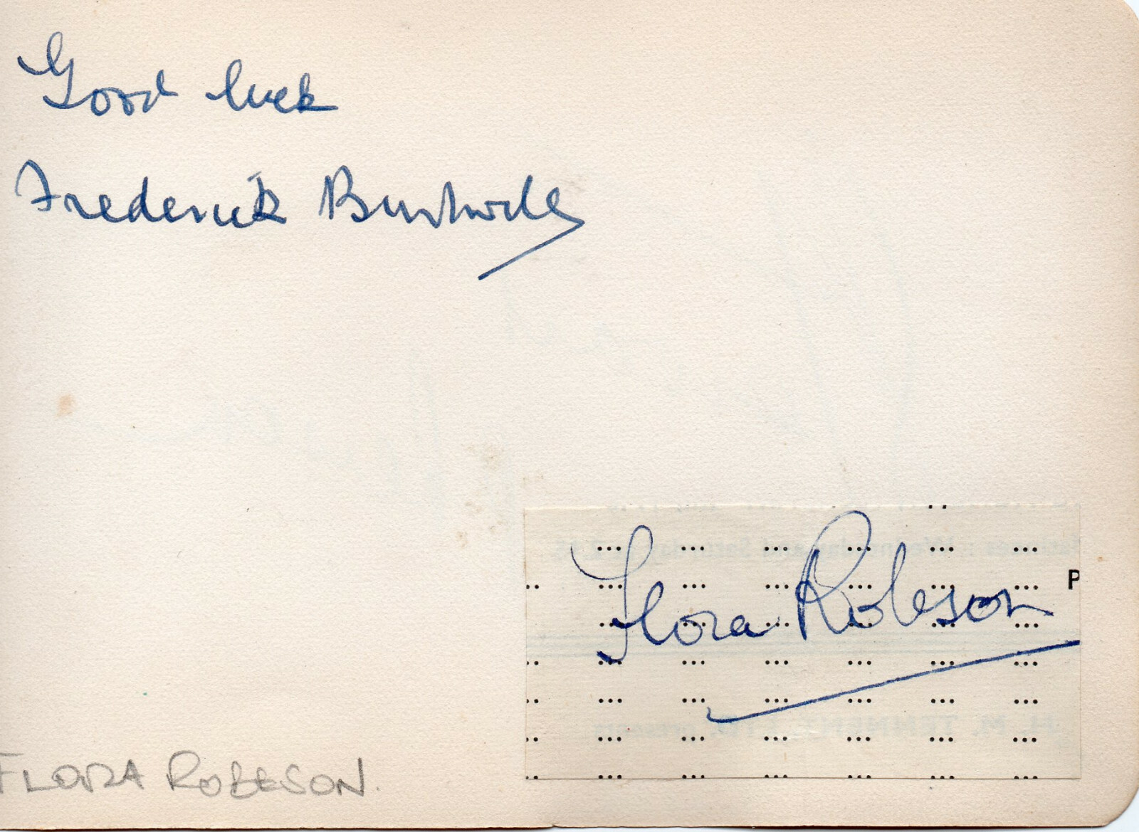 FLORA ROBSON, STEWART MACPHERSON + 1 UNKNOWN - Signed Album Page - FILM ...