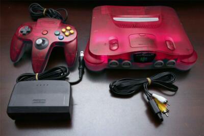 Nintendo 64 Console Clear Red Color Japan N64 system US Seller | eBay