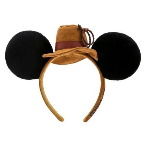 Disney Parks Indiana Jones Adventure Fedora Hat & Whip Mickey Headband ...