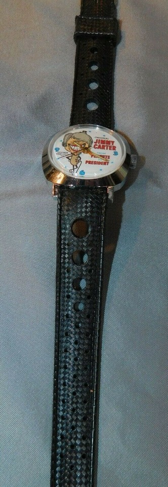 President JIMMY CARTER CHARACTER WATCH~GOOBER TIME CO. 1976~FROM PEANUT ...