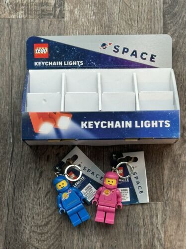 Lego Space Blue Pink LED Lite Keychain Mini Figure With Display ...