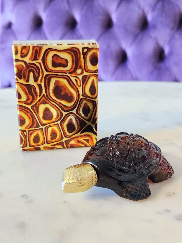 Vintage AVON Treasure Turtle Persian Wood 1 fl oz. cologne New old ...