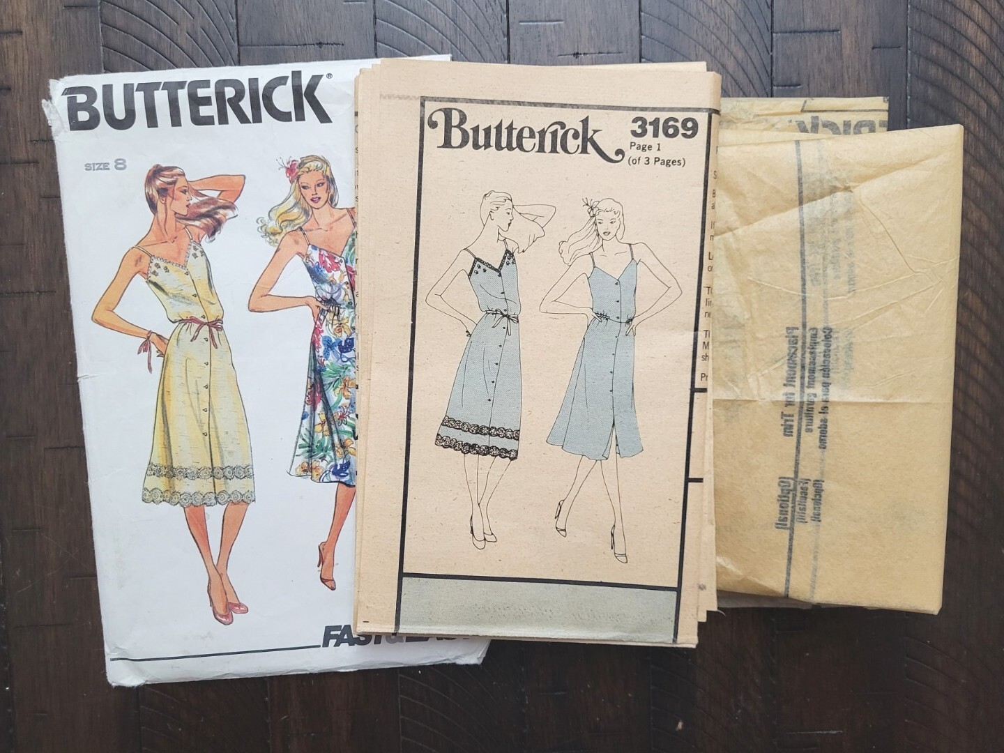 Vtg Butterick Fast & Easy Fitted & Flared Dress Pattern #3169 Size 8 ...
