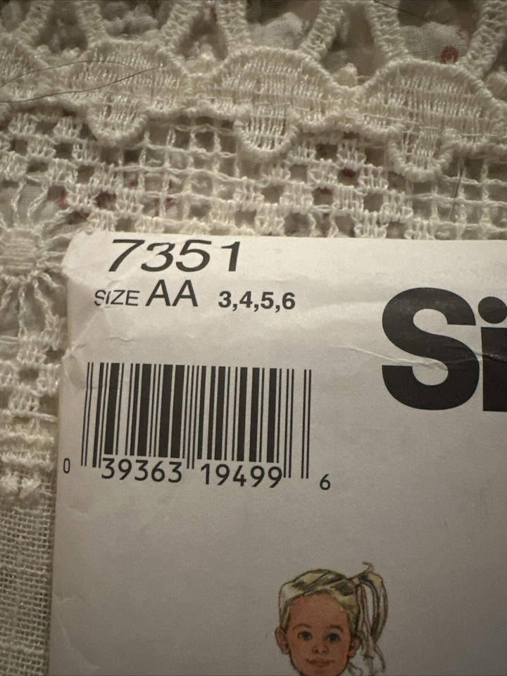 Simplicity Sewing Pattern 7351 Girls Leotard Tutu Circle Skirt Hair Tie Size 3-6 | eBay