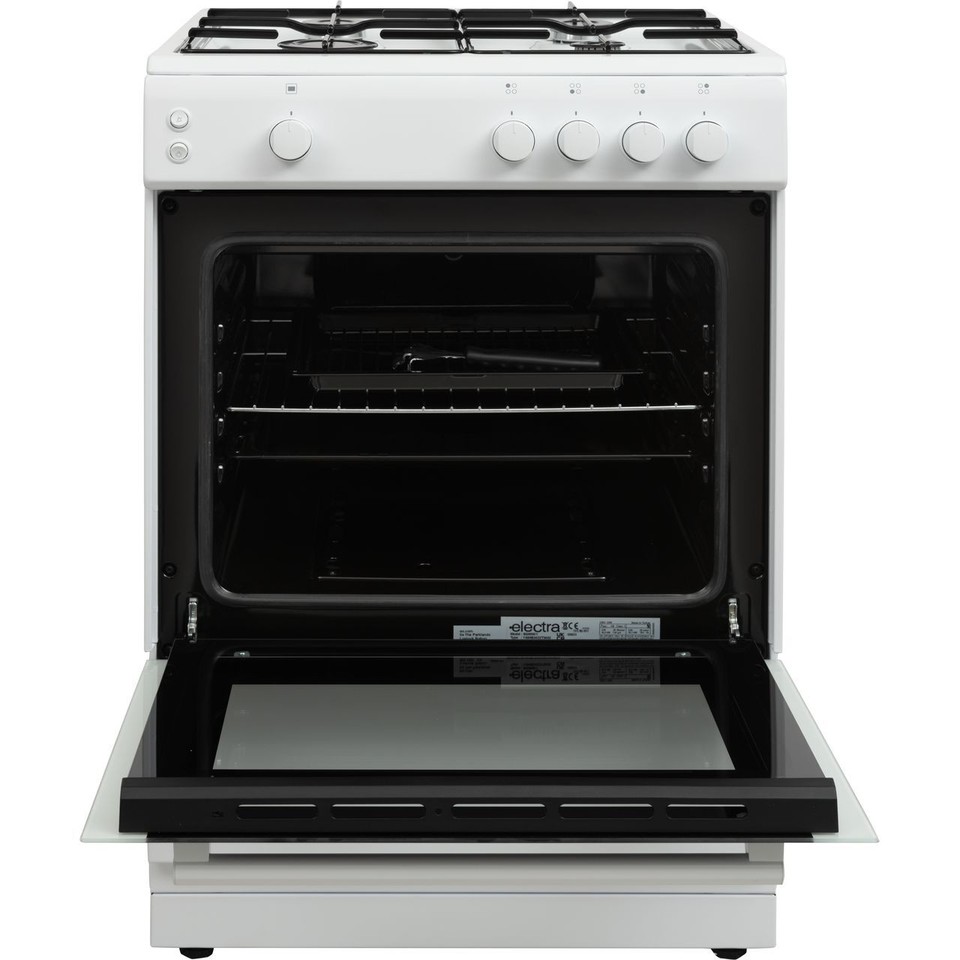 Electra SG60W/1 Gas Cooker with Gas Hob 60cm Free Standing White A New ...