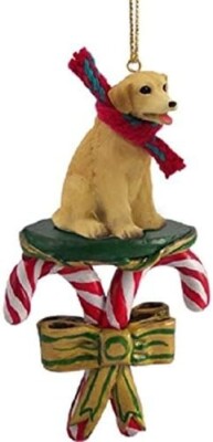 Yellow Labrador Retriever Candy Cane Ornament, Christmas Decor | eBay