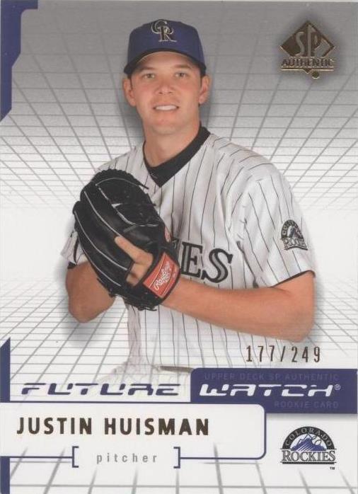 2004 SP Authentic - Future Watch Justin Huisman #117 Silver /249 (RC ...