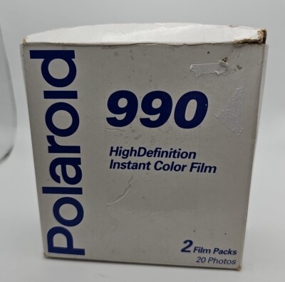 2 Packs Polaroid High Def 990 Instant Color Film 20 Photos Exp Date 02/ ...
