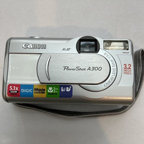 Canon PowerShot A300 3.2MP Digital Camera with 5.1x Digital Zoom Silver ...