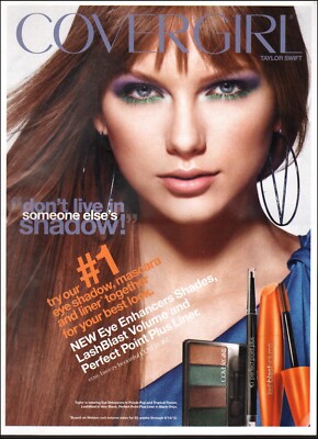 2012 Print ad Covergirl modern cosmetics eye shadow mascara singer ...