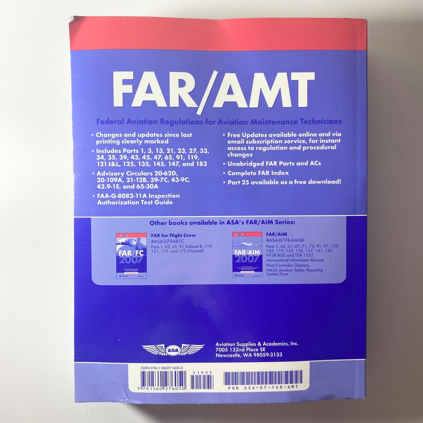 FAR/AMT: Federal Aviation Regulations for Aviation Maintenance ...