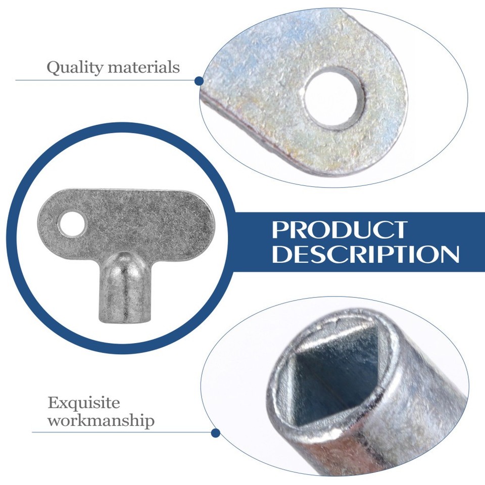 3pcs Plumbing Hole Faucet Key Radiator Water Tap Square Socket Special ...