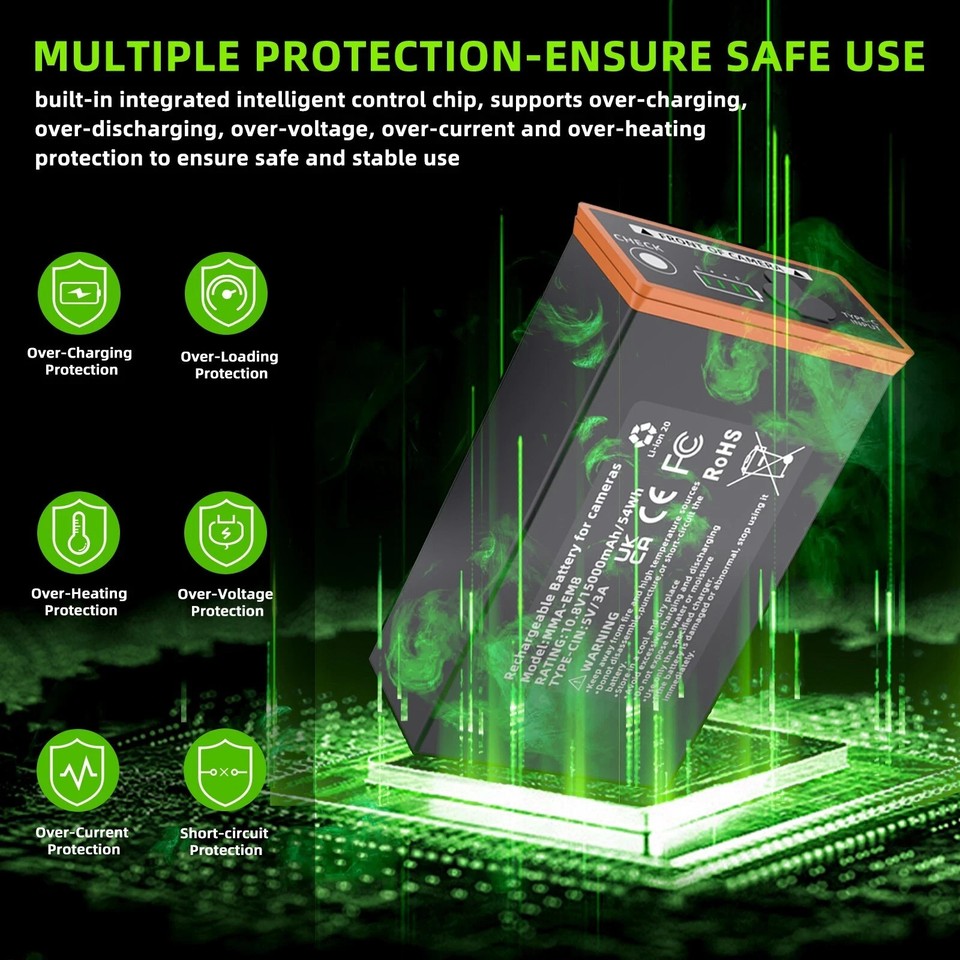 Moultrie Power Mag MMA-EM8 5000Ah Battery For Edge Cellular Trai Camera ...