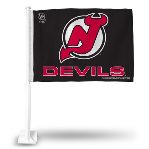 NHL New Jersey Devils Car Flag with included Pole 16 x 19.5 ...
