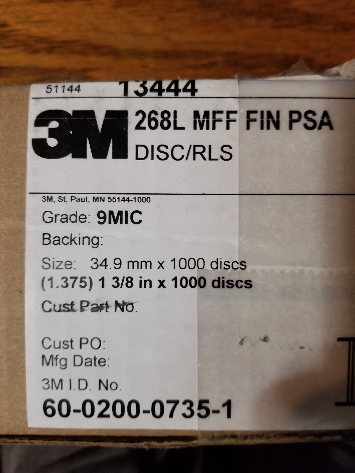 3M Finesse-it Microfinishing Film Type D Disc Roll 268L 1-3/8" x NH ...